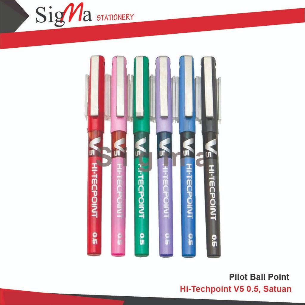 Jual Pulpen PILOT HI-TECHPOINT V5 0.5 (Pcs) | Shopee Indonesia