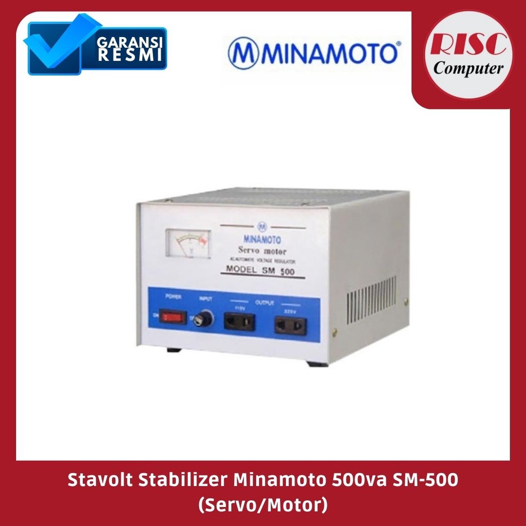 Jual STABILIZER 500va MINAMOTO SM-500 SERVO MOTOR AVR | Shopee Indonesia