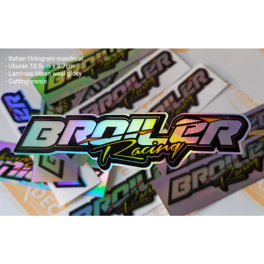 Jual sticker bengkel lengkap terbaru viral / sticker bengkel hologram ...