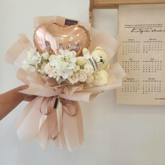 Jual [SC] White Mix Artificial Flower Bouquet | Buket Bunga Palsu ...