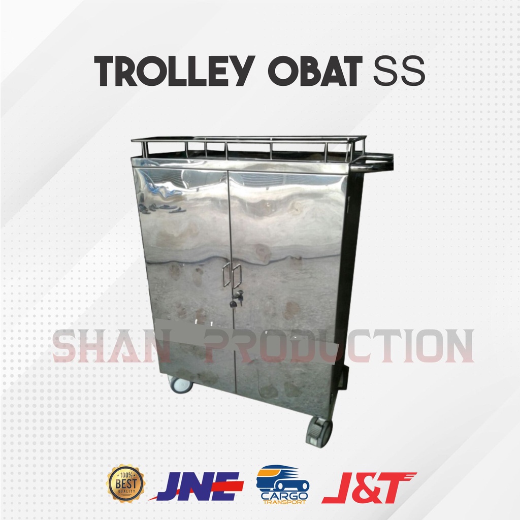 Jual RGS - Trolley Obat Stainless - Lemari Troli Obat Stainless ...