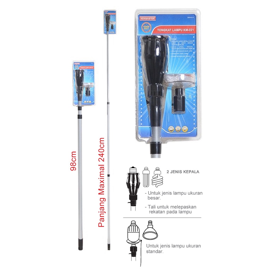 Jual KENMASTER TONGKAT LAMPU KM-021 | Shopee Indonesia
