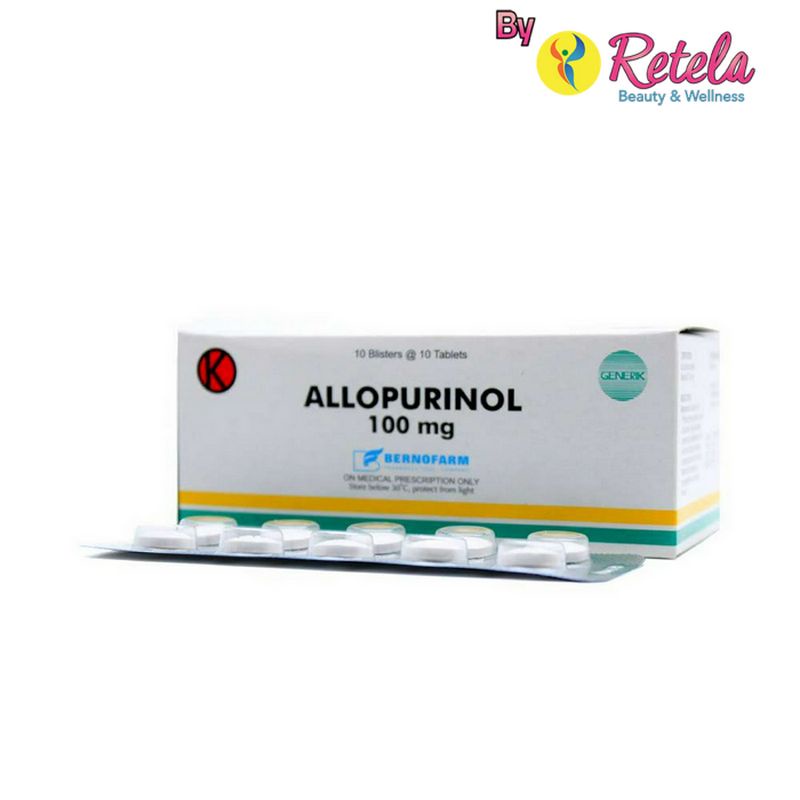 Jual ALLOPURINOL 100MG 1 STRIP 10 TABLET | Shopee Indonesia
