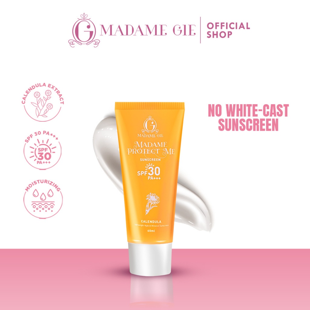 Jual Madame Gie Madame Protect Me Sunscreen SPF 30 PA +++ With Calendula - Skincare Sunblock isi ...
