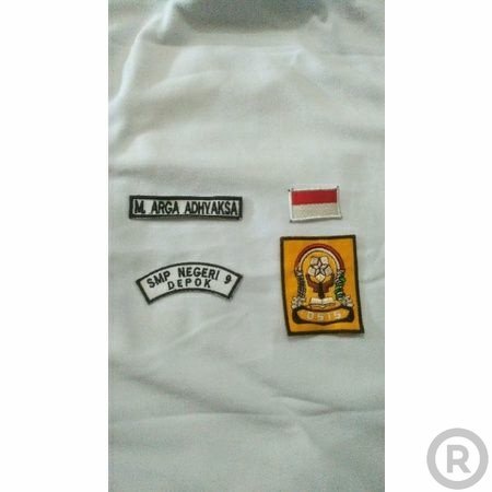 Jual Bordir atribut seragam sekolah , atribut sekolah bordir , bet nama ...