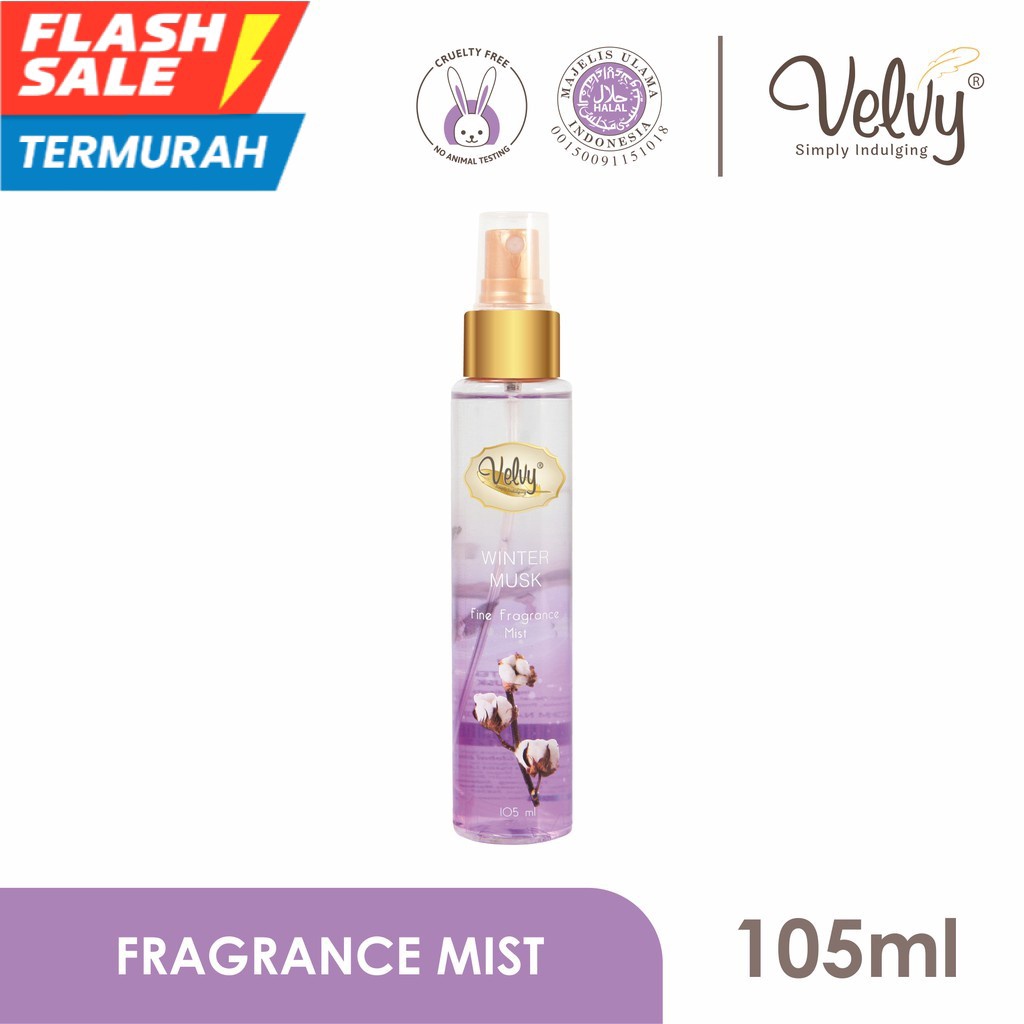 Jual Velvy Fine Fragrance Mist WINTER MUSK 105ML - Body Mist Tahan Lama ...