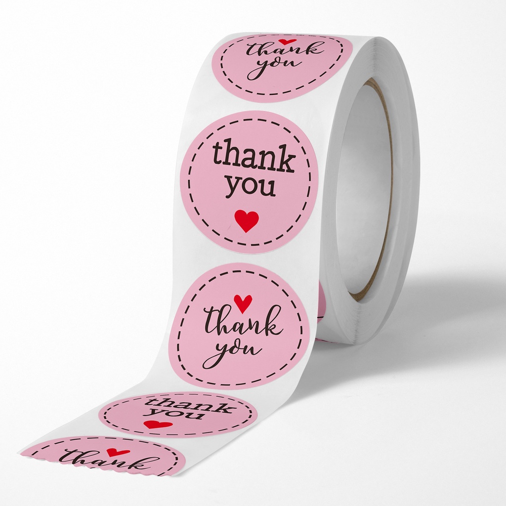 Jual Stiker Label Thank You / Stiker Roll (500 Pcs) / Stiker Ucapan ...