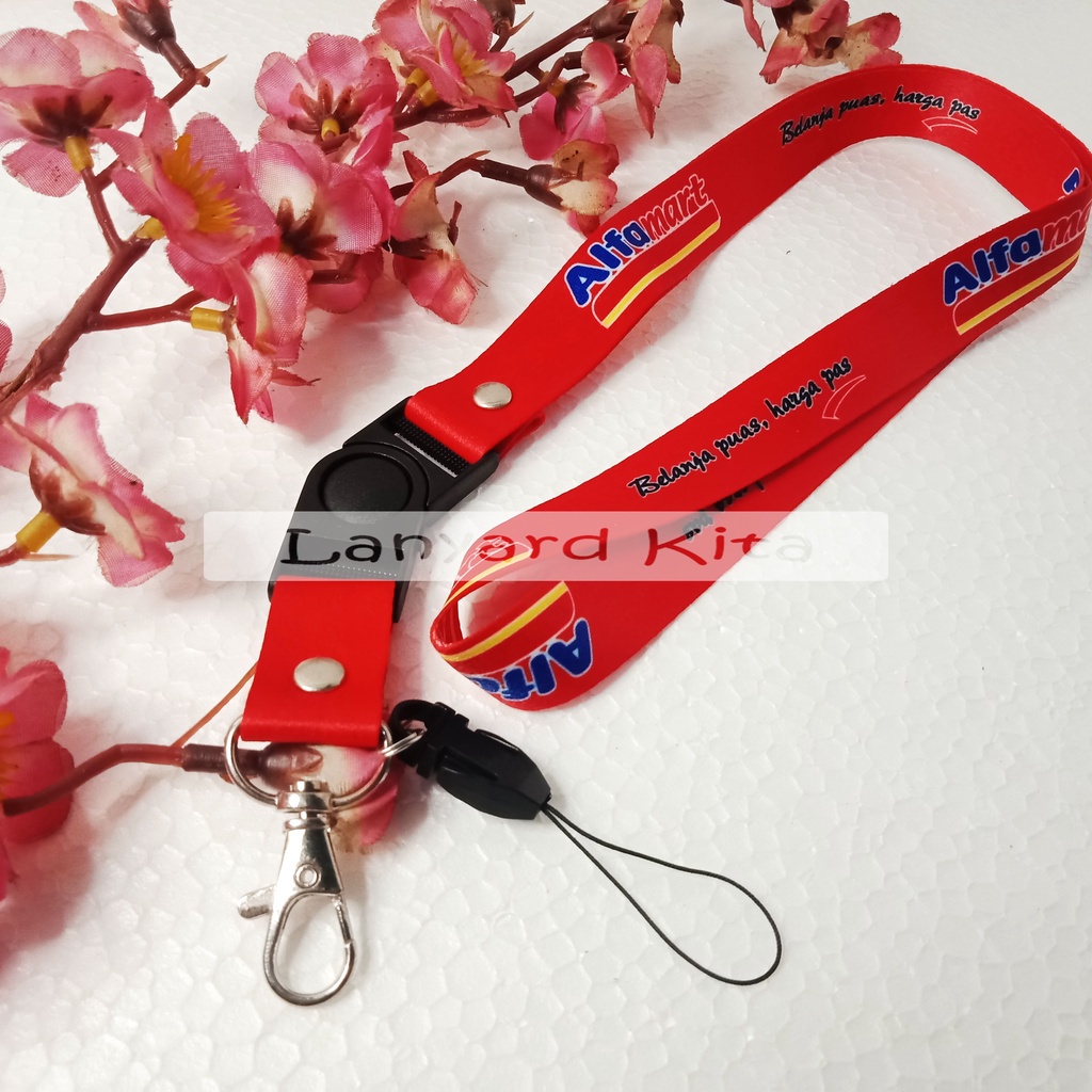 Jual ALFAMART TALI LANYARD ID CARD SUBLIMASI PRINTING 2 CM BAHAN TISSUE ...