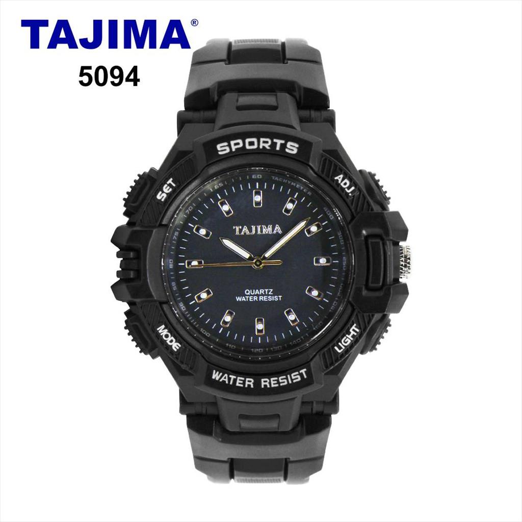 Jual TAJIMA Jam Tangan Pria Analog Sports 5094 Water Resist Original ...