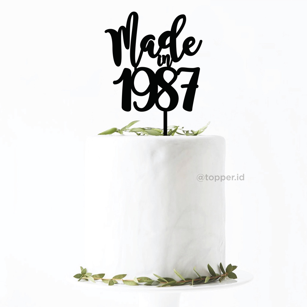 Jual Caketopper Birthday Custom Topper Ulang Tahun Kue Cake Topper ...