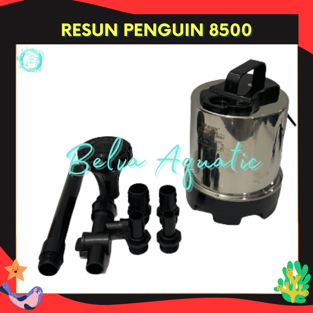 Jual RESUN PENGUIN 8500 Vertical Water Pump Pompa Air Celup Kolam Ikan ...
