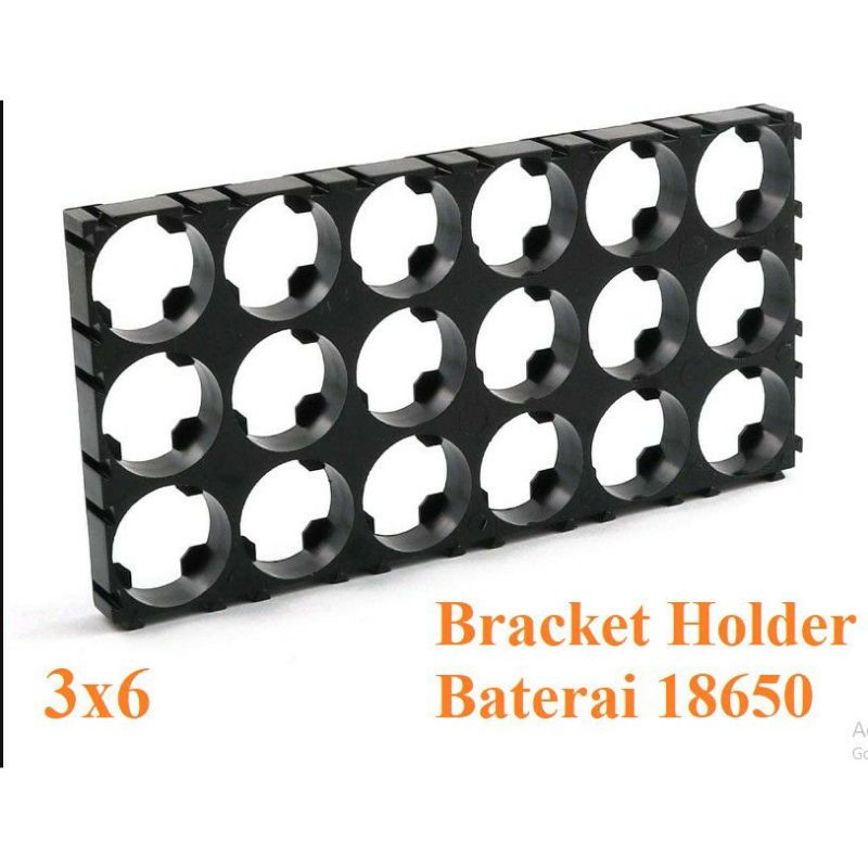 Jual 3x6 bracket holder dudukan baterai battery 18560 | Shopee Indonesia
