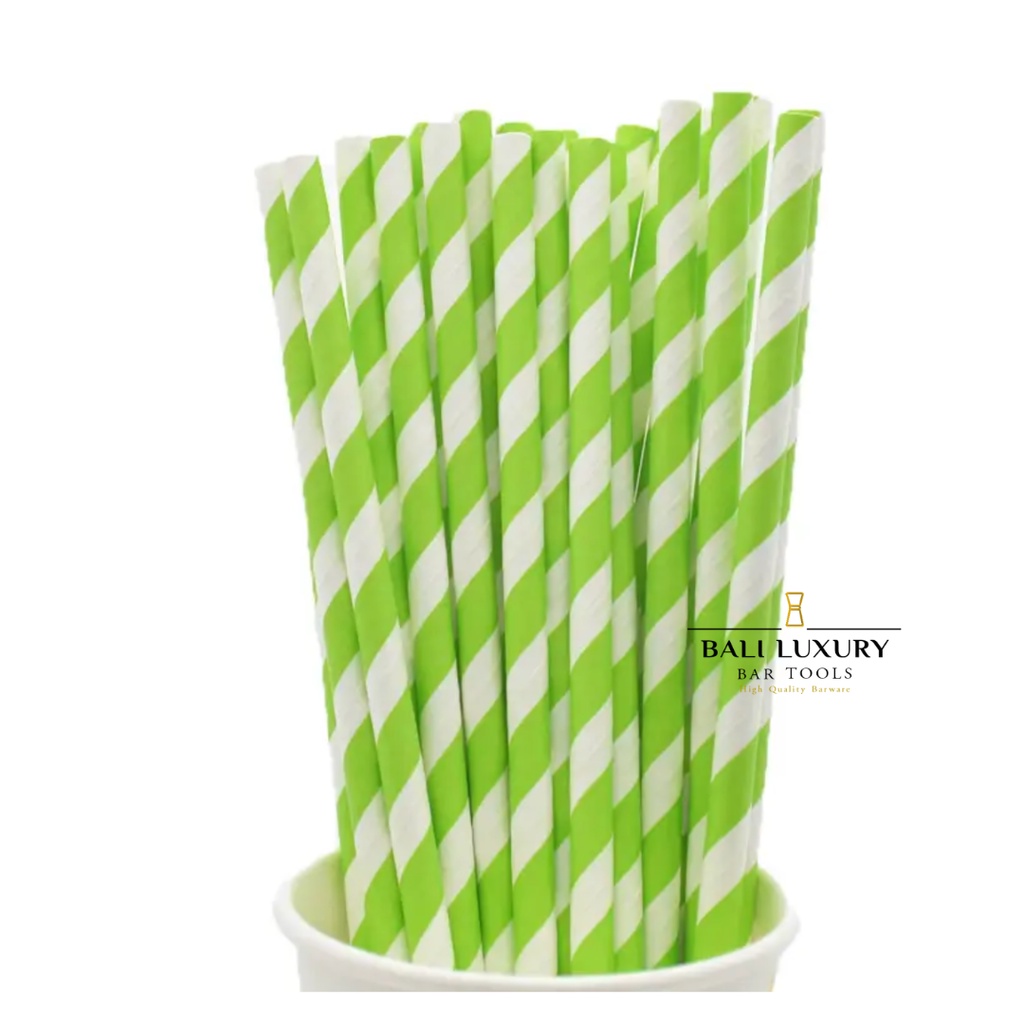 Jual PAPER STRAWS DRINKING STRAW BIODEGRADABLE COMPOSTABLE ECO-FRIENDLY ...