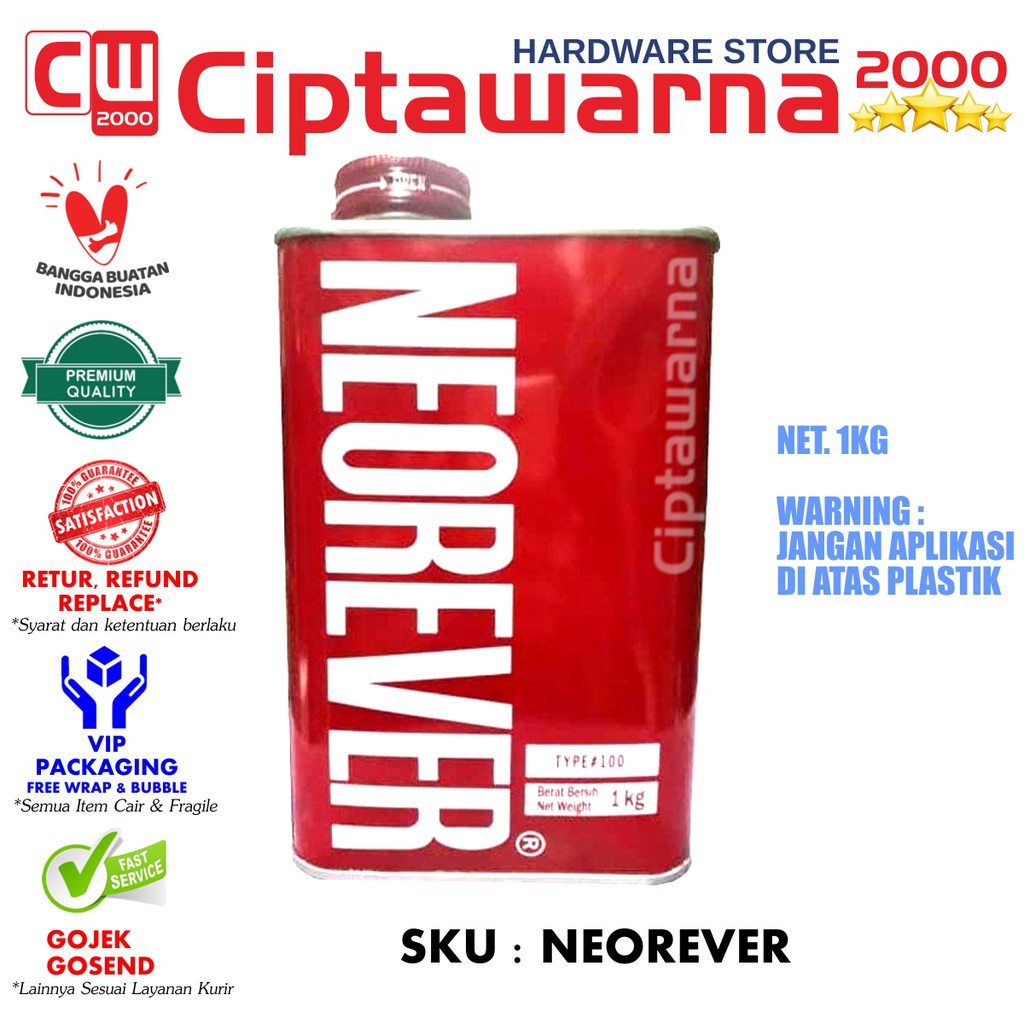 Jual Neorever Soda Api Paint Remover 1 liter Perontok Cat | Shopee ...