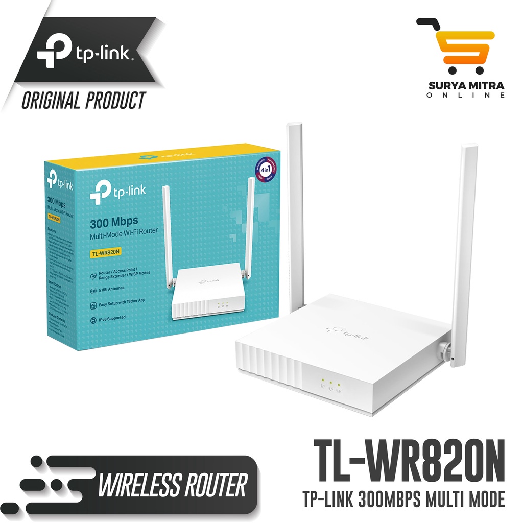 Jual TP-LINK TL-WR820N 300MBPS WIRELESS ROUTER 2Antenna Multimode ...