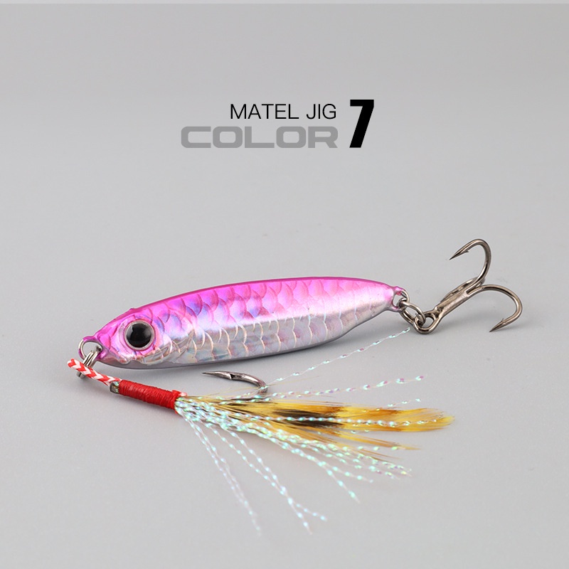 Jual LUC Baru Umpan Pancing Jigging Hook Memancing Spinner Umpan 7g/10g/15g/20g/30g Laser Metal ...