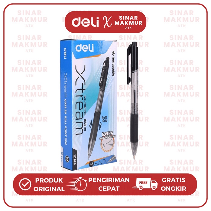 Jual Pulpen / Pen Xtream 0.7mm DELI Q02320 (LSN) | Shopee Indonesia