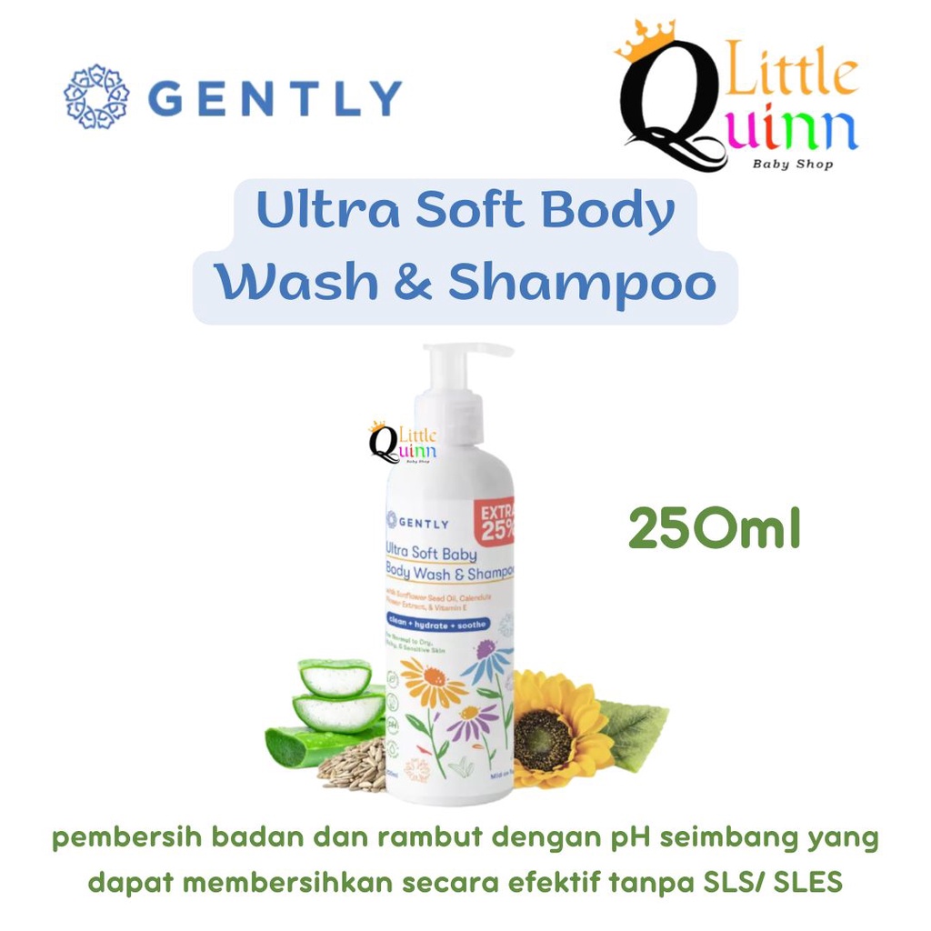 Jual GENTLY Ultra Soft Body Wash & Shampoo | Shopee Indonesia