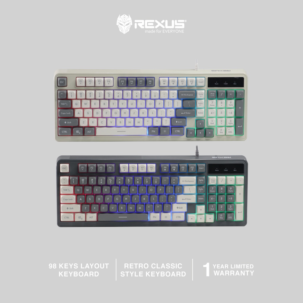 Jual Rexus Keyboard Gaming Battlefire K98M | Shopee Indonesia
