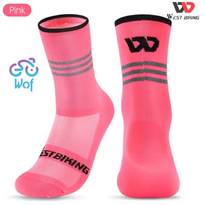 Jual WEST BIKING 052 Reflective Cycling Sock Kaos Kaki Sepeda Sport ...