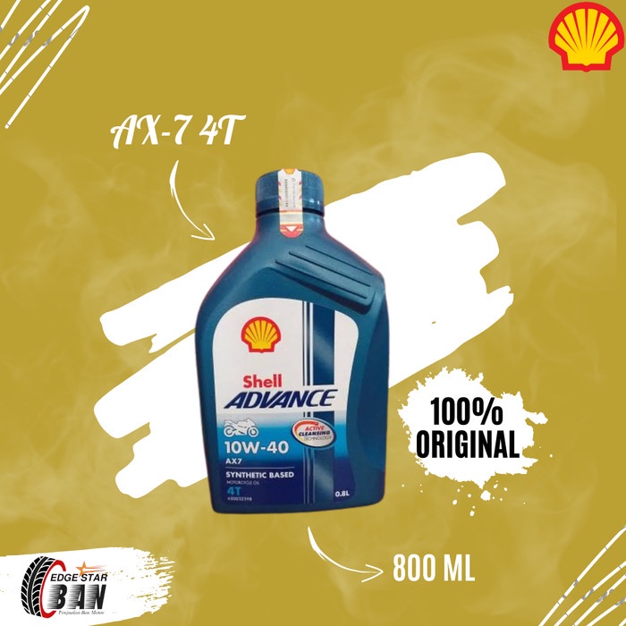Jual OLI MOTOR SHELL ADVANCE AX 7 - 0,8L OLI MOTOR BEBEK | Shopee Indonesia