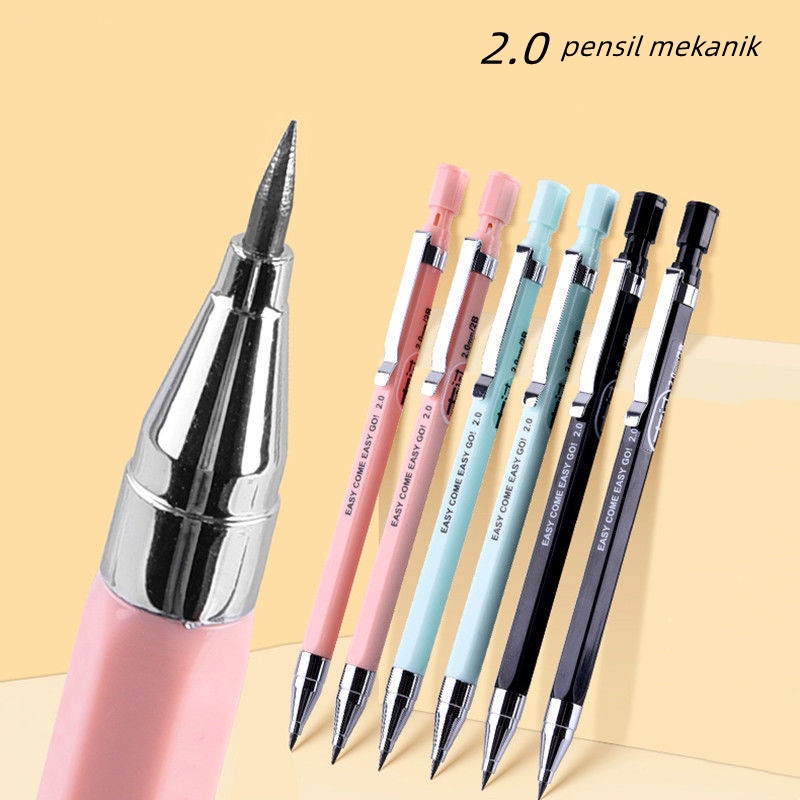 Jual Mechanical Pencil Graphite Lead Automatic/Pensil Mekanik 2.0mm ...