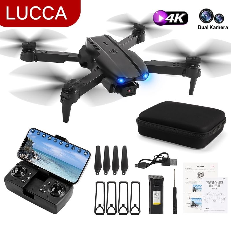 Jual RC Drone E99/E98 K3 Pro 4K Dual Kamera Avoid Obstacles WIFI FPV ...