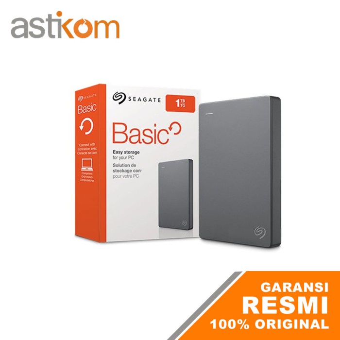 Jual Harddisk External 2.5" Seagate Basic 1TB Grey | Shopee Indonesia