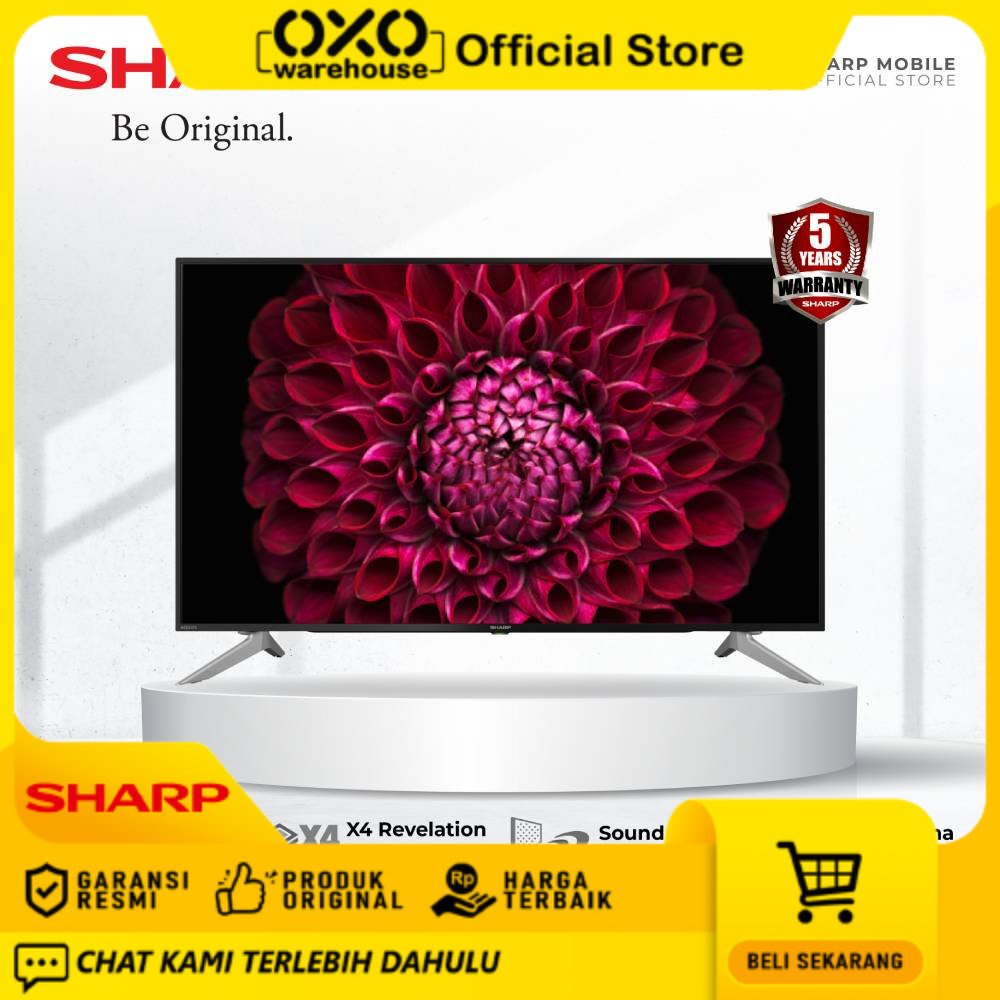 Jual SHARP 60 Inch 4K Ultra-HDR Android TV 4T-C60DL1X | Shopee Indonesia