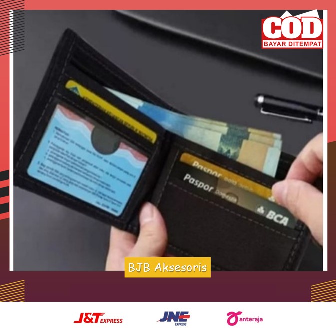 Jual DOMPET PRIA KULIT SINTETIS DOMPET LIPAT PRIA TERMURAH + FREE BOX DOMPET | BJB AKSESORIS ...