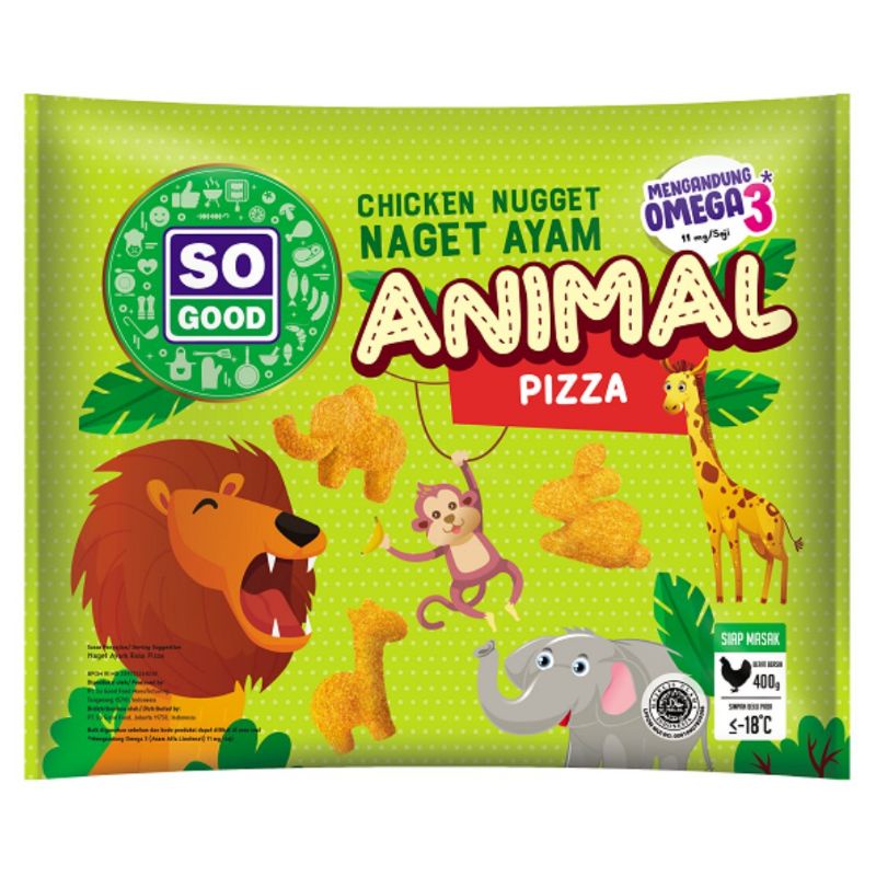 Jual SO GOOD Chicken Nugget Animal 400 gr | Shopee Indonesia