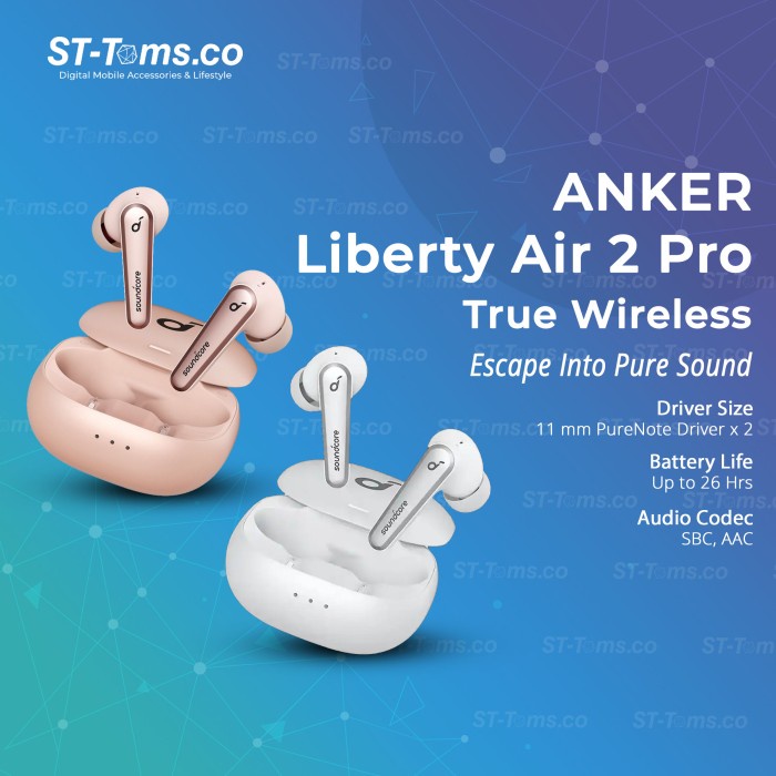 Jual Anker Soundcore Liberty Air 2 Pro ANC True Wireless TWS - A3951 | Shopee Indonesia