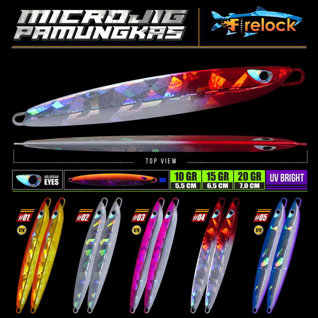 Jual EXTRA BONUS | UMPAN PANCING metal jig MICRO JIG FIRELOCK PAMUNGKAS 10 | 15 | 20 GRAM ...