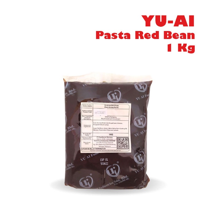 Jual Yu-ai yu ai Red Bean Paste Filling Kacang Merah Pasta kacang merah 1 Kg | Shopee Indonesia