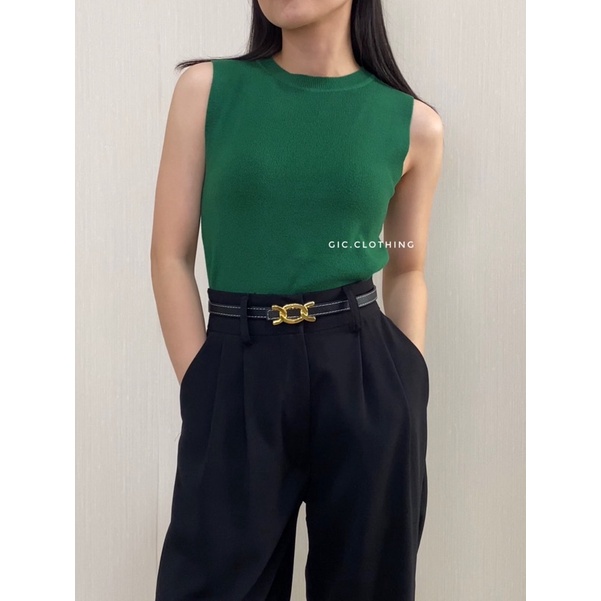 Jual [GIC] JESSE KNIT TANK - tanktop rajut wanita | Shopee Indonesia
