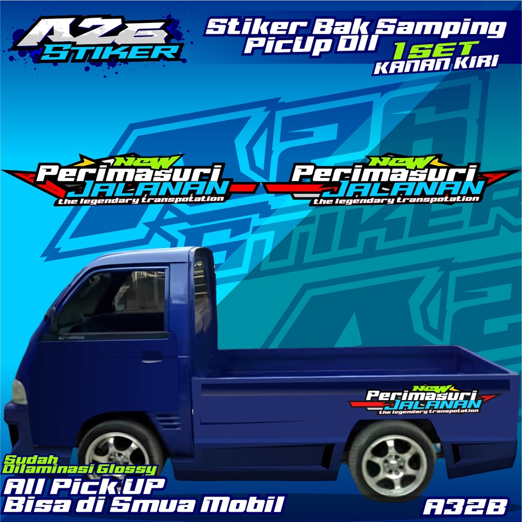 Jual Stiker Decal Motif Simple PERMAISURI JALANAN Pick Up L300, Futura ...