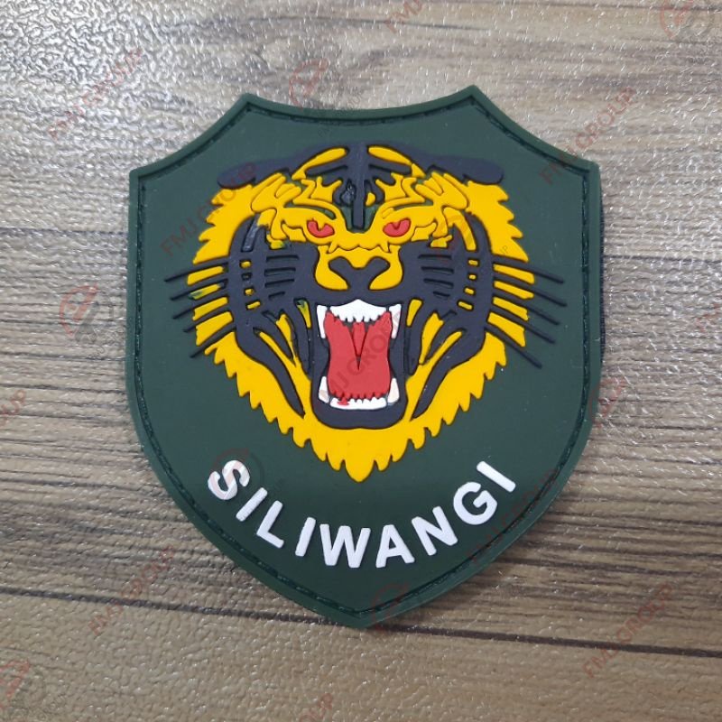 Jual Patch Rubber Siliwangi / Emblem Logo Siliwangi Karet Velcro ...