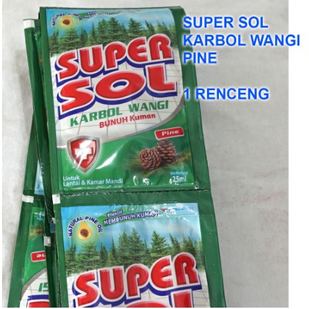 Jual SuperSol Carbol / Karbol Pine / Eucalyptus 30 ml x 12 sachet ...