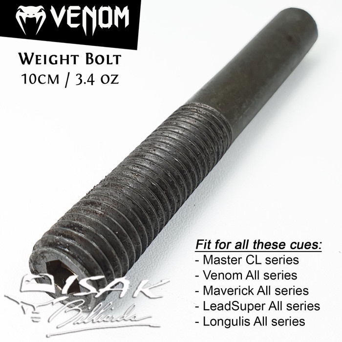 Jual Venom Weight Bolt 10 cm - Baut Pemberat Stik Biliar Billiard Cue ...