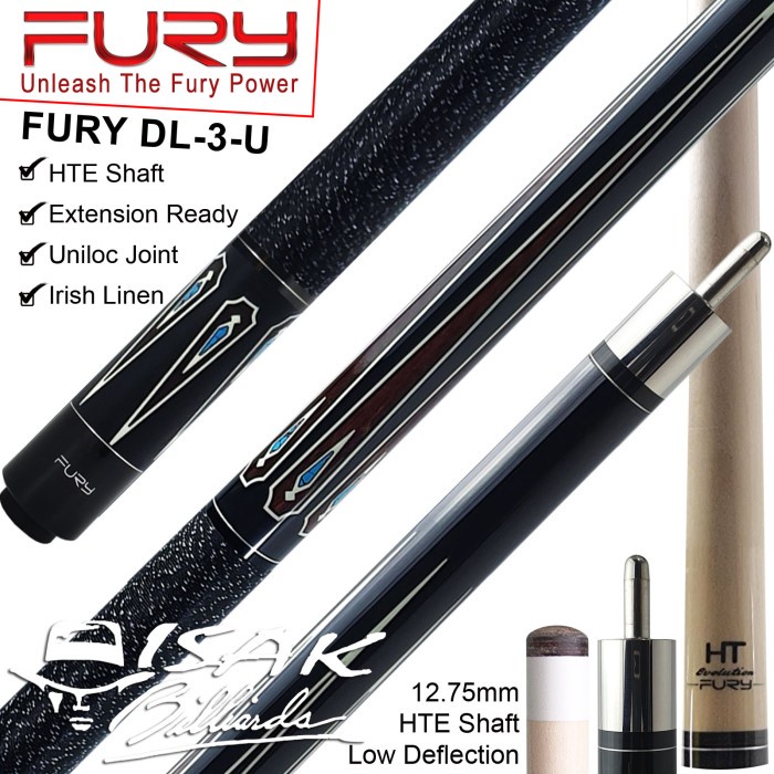 Jual Fury DL-3 Maple Pool Cue - 13 mm - Billiard Stick Stik Biliar ...