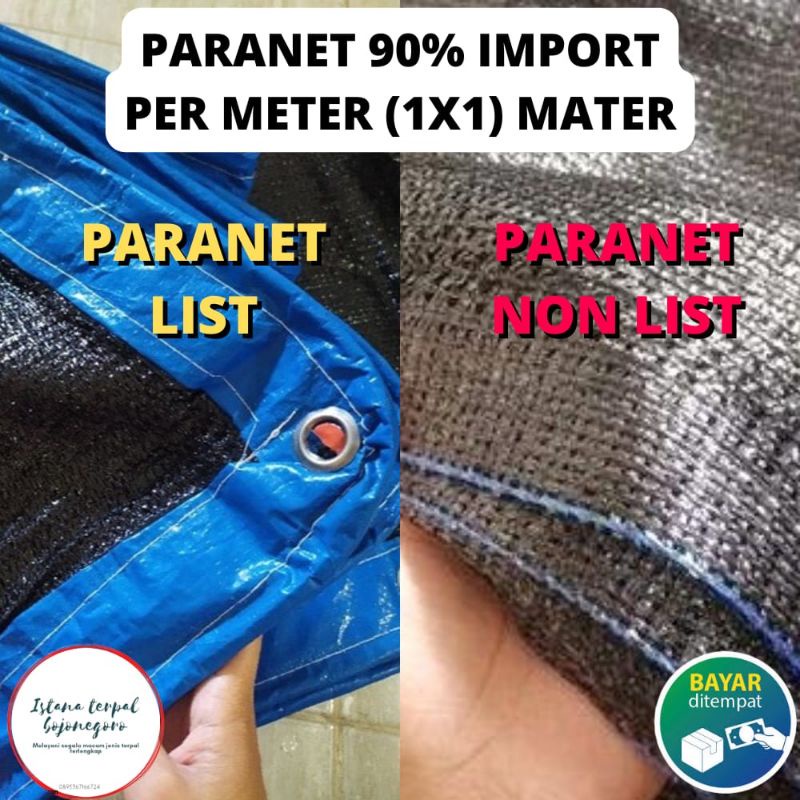 Jual JARING PARANET 95% atap peneduh sudah di plong grade A | Shopee Indonesia