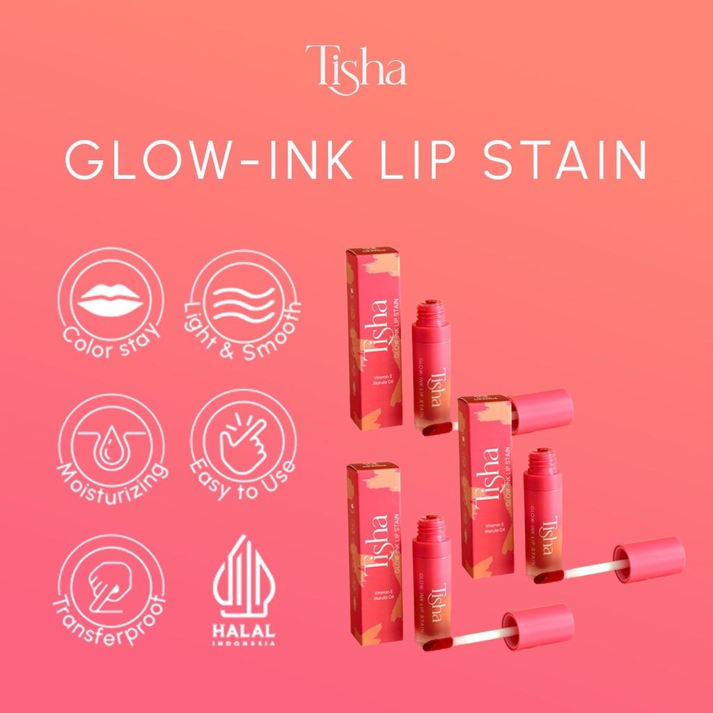Jual Tisha Glow Lip STAIN LIPTINT 2.5mL | Shopee Indonesia