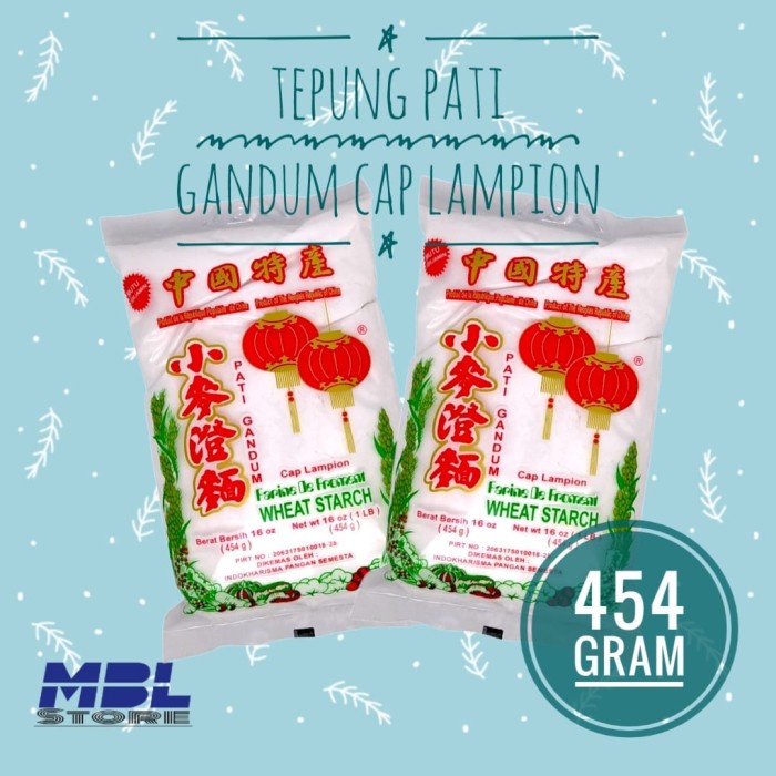 Jual Tepung Pati Gandum Wheat Starch Cap Lampion 454 grm | Shopee Indonesia