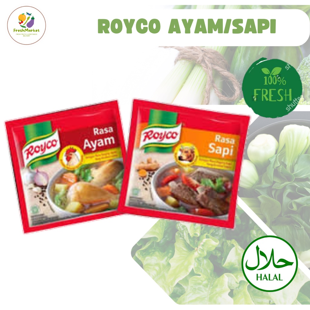 Jual Royco Ayam Royco Sapi 8 Gram Freshmarketlampung | Shopee Indonesia