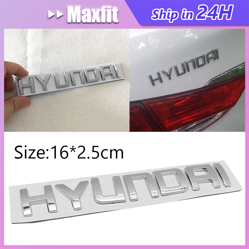 Jual Stiker Emblem HYUNDAI 3D ABS Logo Car HYUNDAI Mobil Side Fender ...