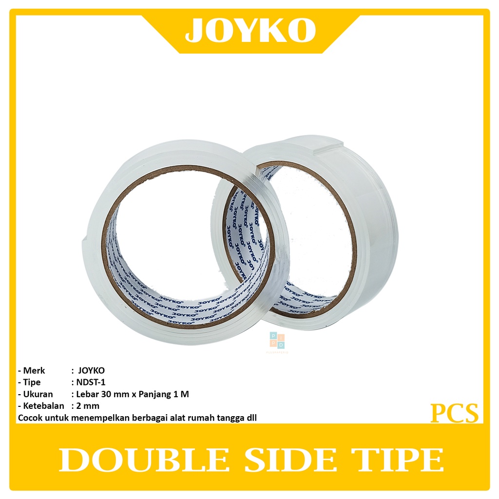 Jual JOYKO - Nano Double Sided Tape Pita Perekat Dua Sisi NDST-1 - Pcs | Shopee Indonesia