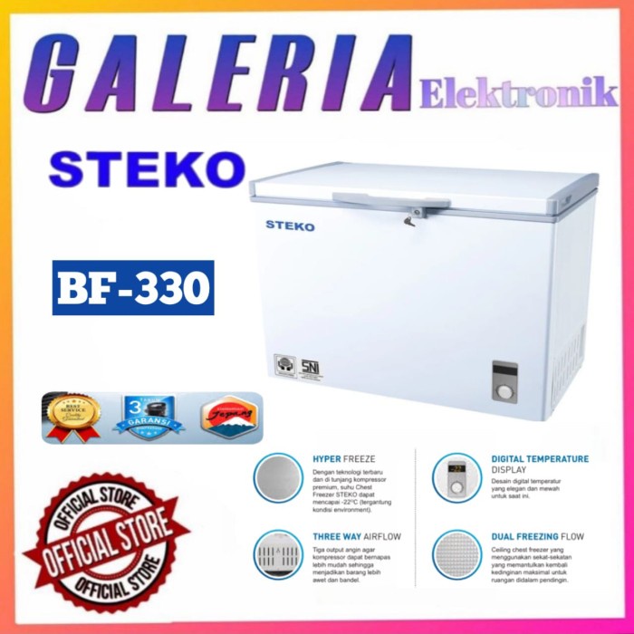 Jual CHEST FREEZER STEKO BF 330 / BF330 FREZEER BOX / LEMARI PEMBEKU ...