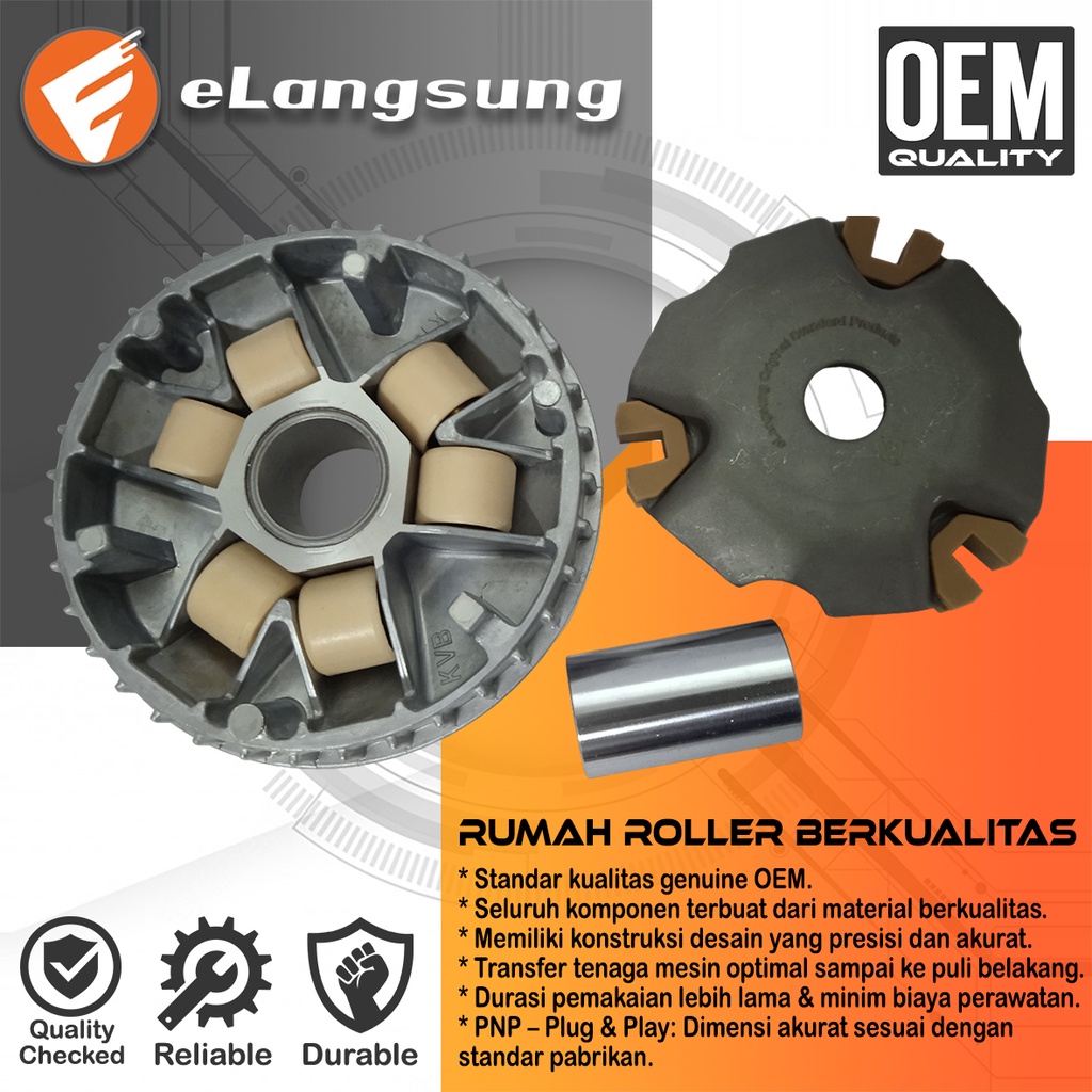 Jual Rumah Roller Vario 110 Karbu KVB PLUS Roller 13gr Bosh Slider ...