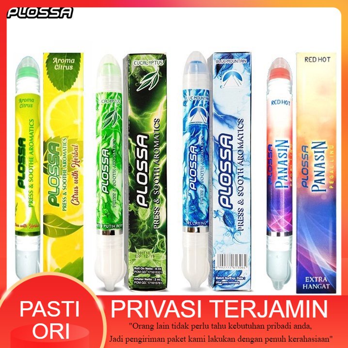 Jual Plossa Minyak Angin / PLOSSA Red Hot / PLOSSA Eucalyptus / Plossa ...