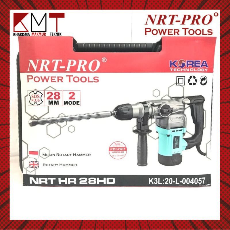Jual HAMMER DRILL / BOR BETON TEMBOK ROTARY 28 MM HR 28 HD NRT-PRO | Shopee Indonesia